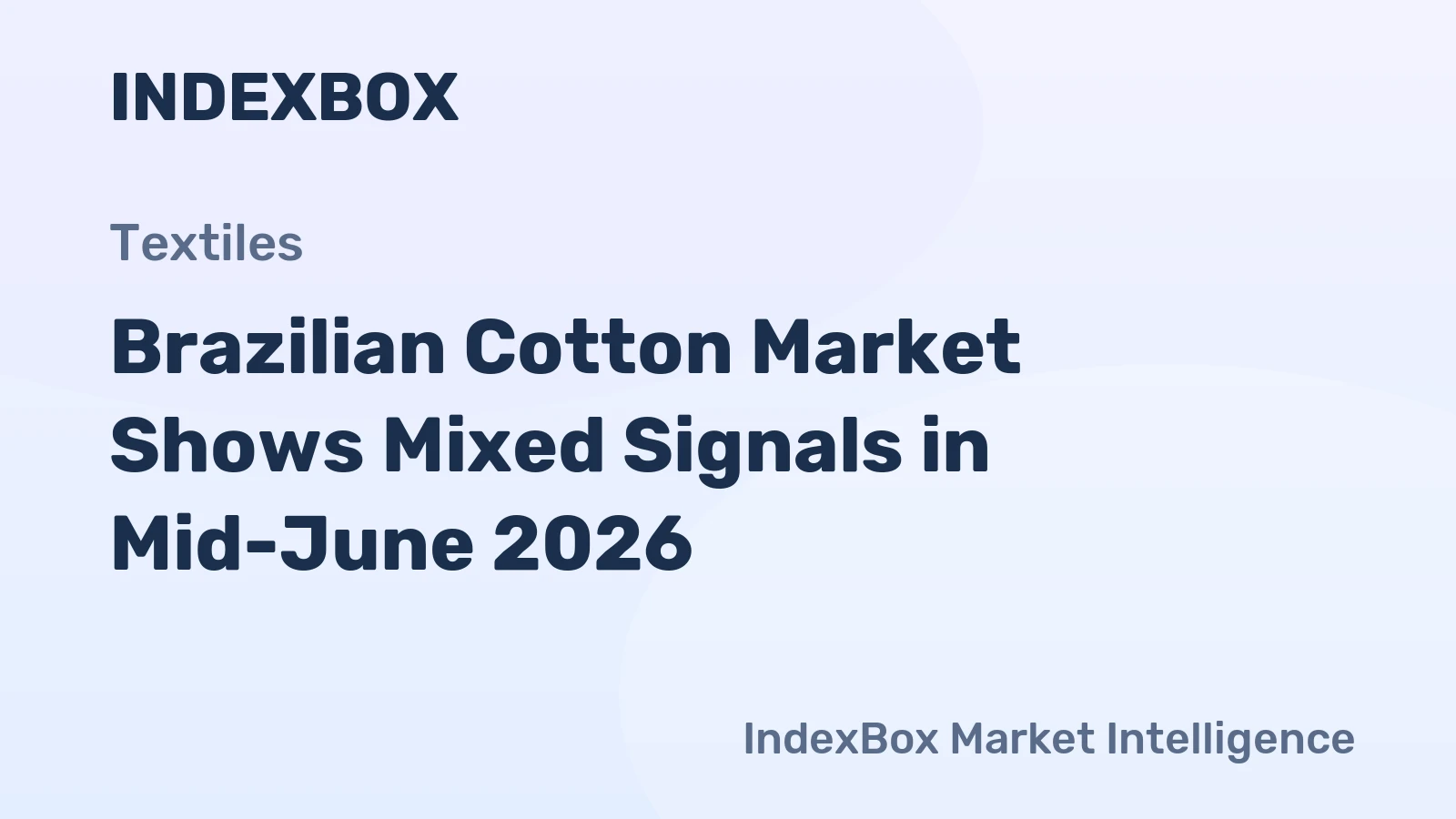 Brazilian Cotton Market Shows Mixed Signals in Mid-June 2026