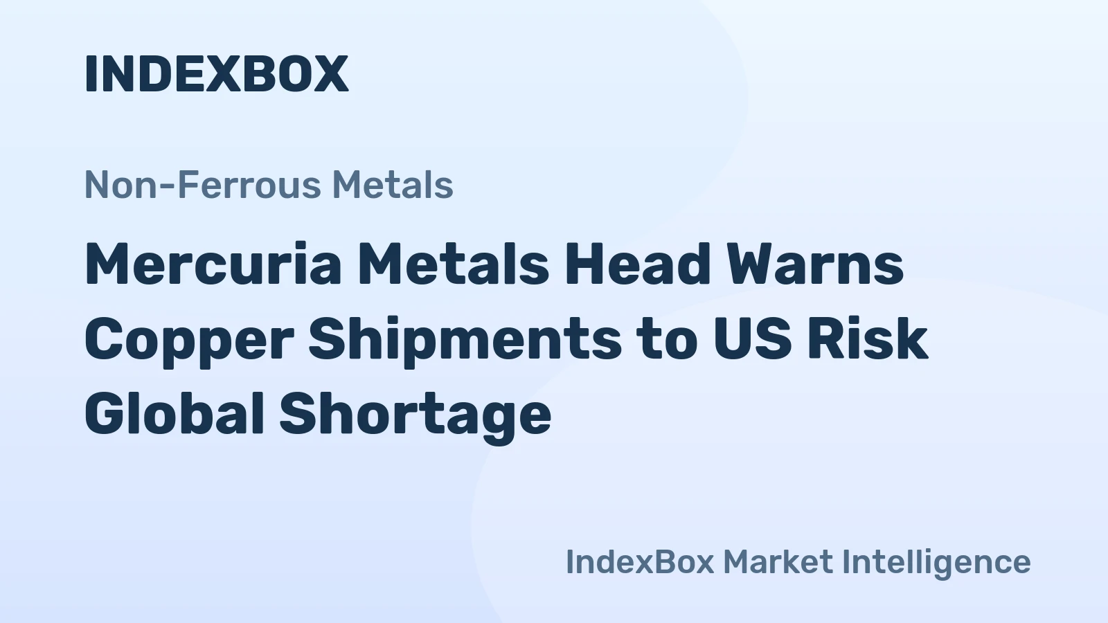 Mercuria Metals Head Warns Copper Shipments to US Risk Global Shortage