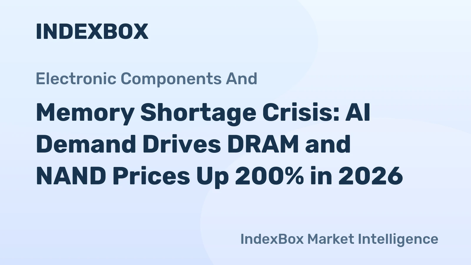 Memory Shortage Crisis: AI Demand Drives DRAM and NAND Prices Up 200% in 2026