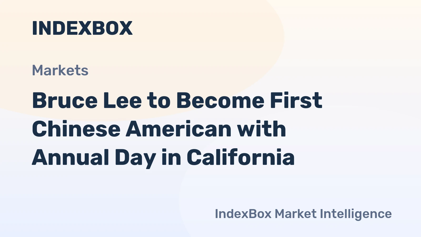 Bruce Lee to Become First Chinese American with Annual Day in California