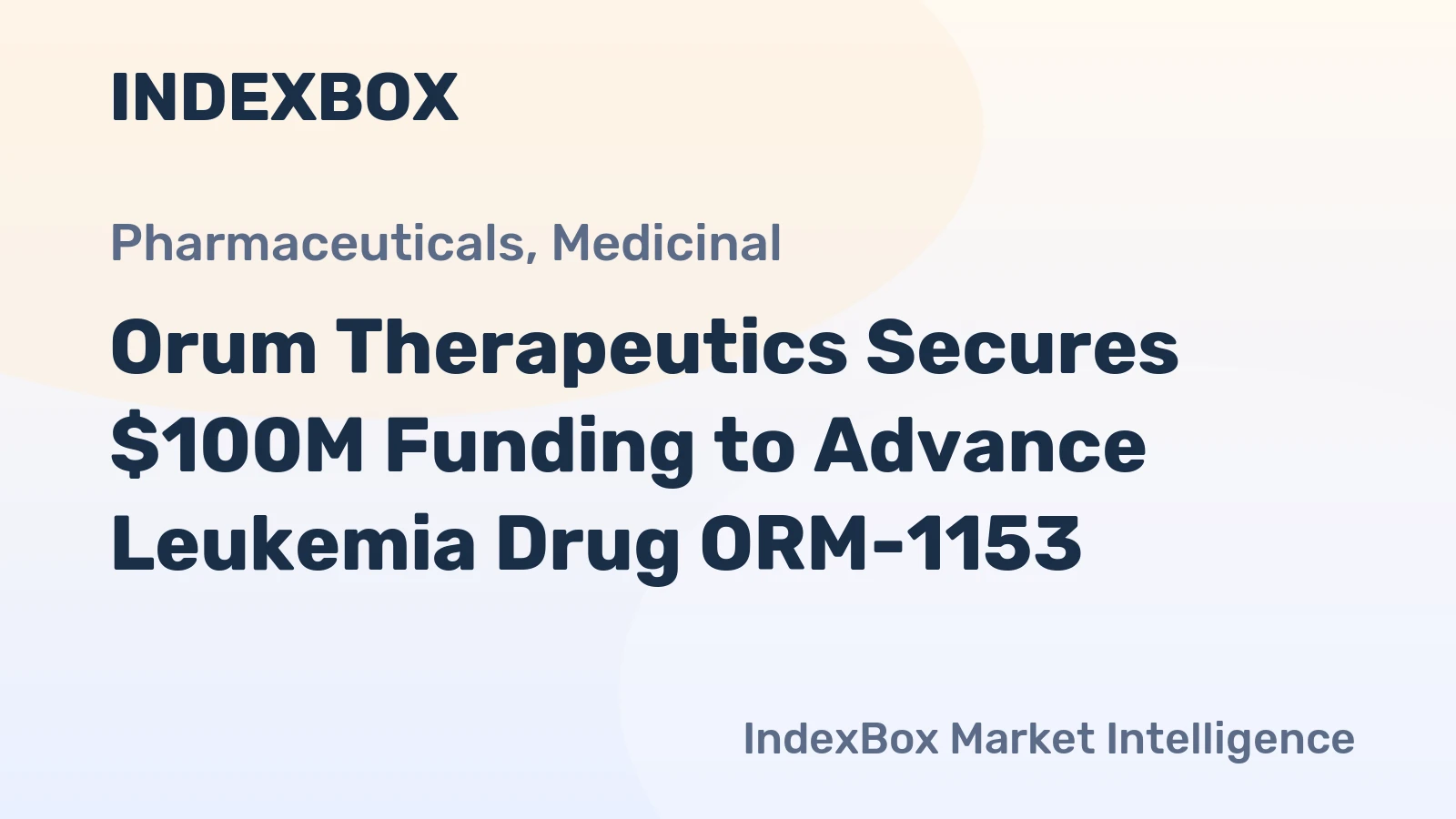 Orum Therapeutics Secures $100M Funding to Advance Leukemia Drug ORM-1153