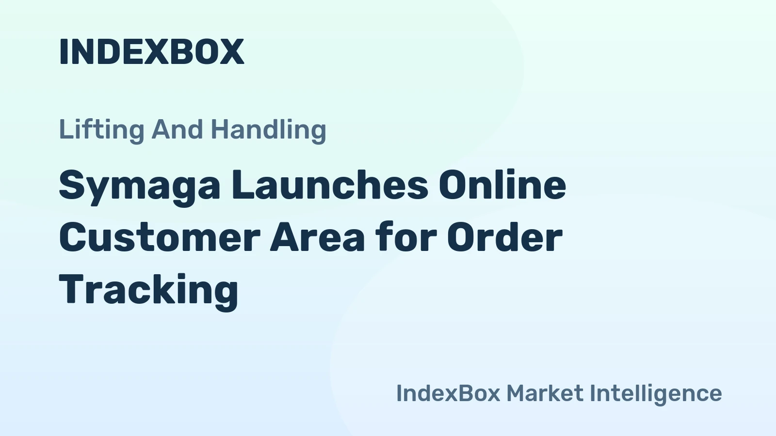 Symaga Launches Online Customer Area for Order Tracking