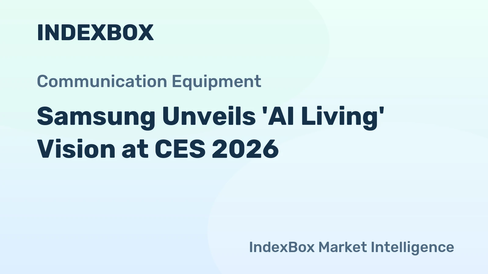 Samsung Unveils 'AI Living' Vision at CES 2026