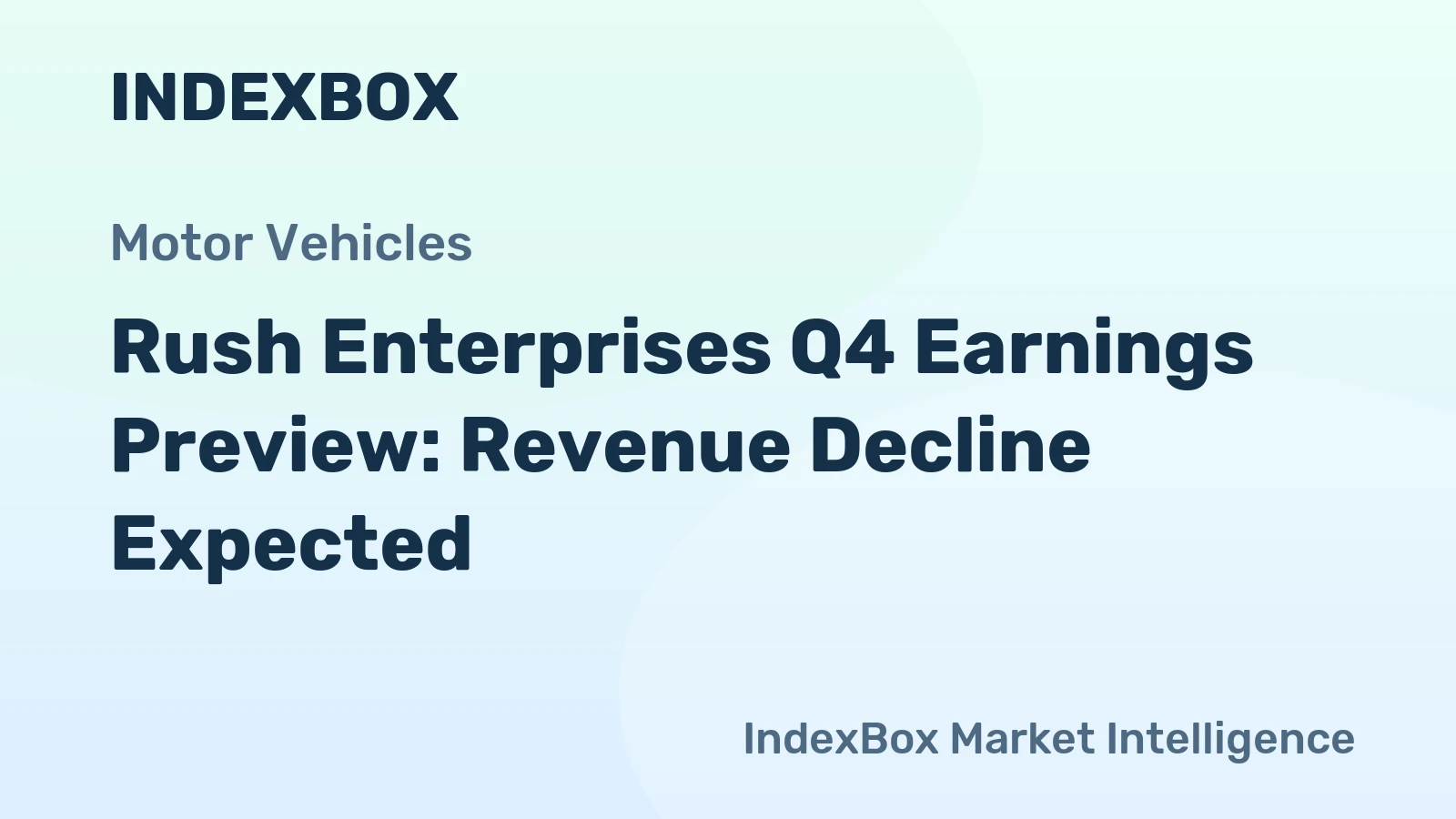 Rush Enterprises Q4 Earnings Preview: Revenue Decline Expected