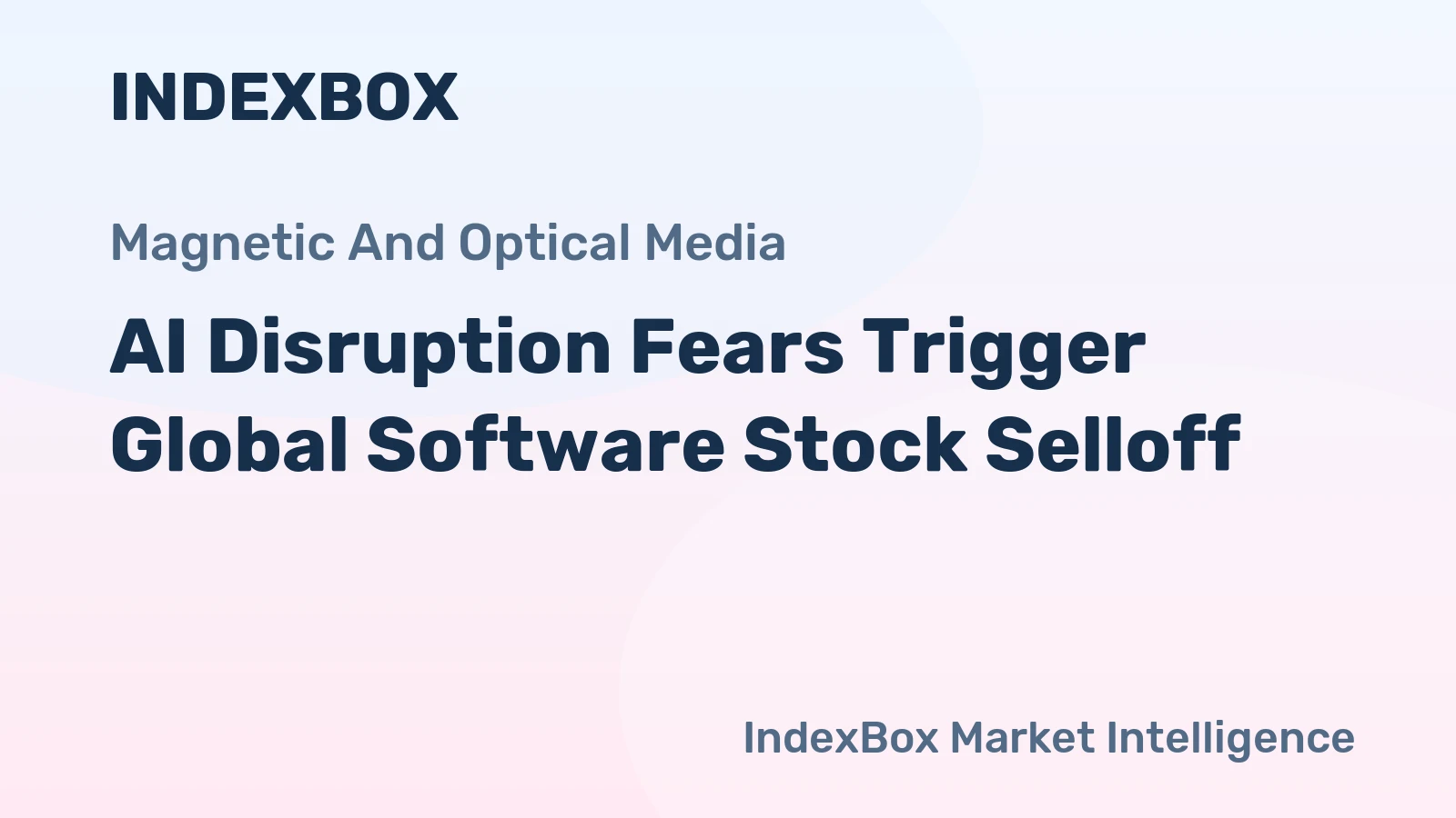 AI Disruption Fears Trigger Global Software Stock Selloff