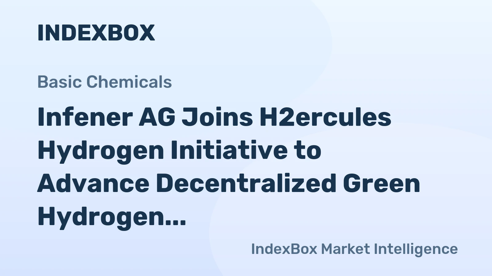 Infener AG Joins H2ercules Hydrogen Initiative to Advance Decentralized Green Hydrogen