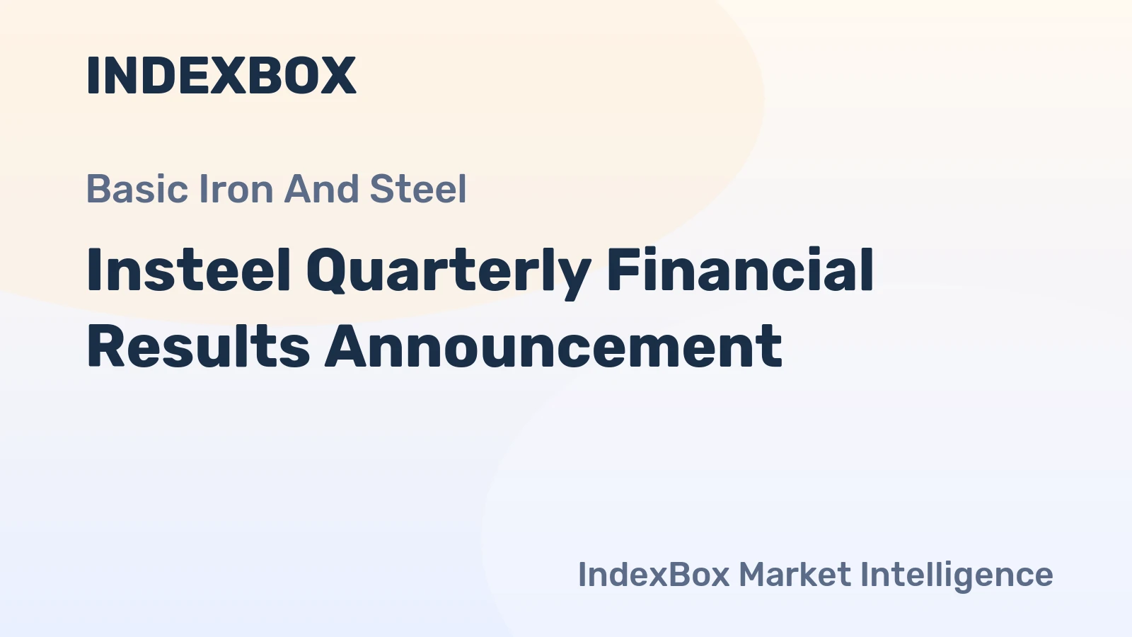 Insteel Quarterly Financial Results Announcement