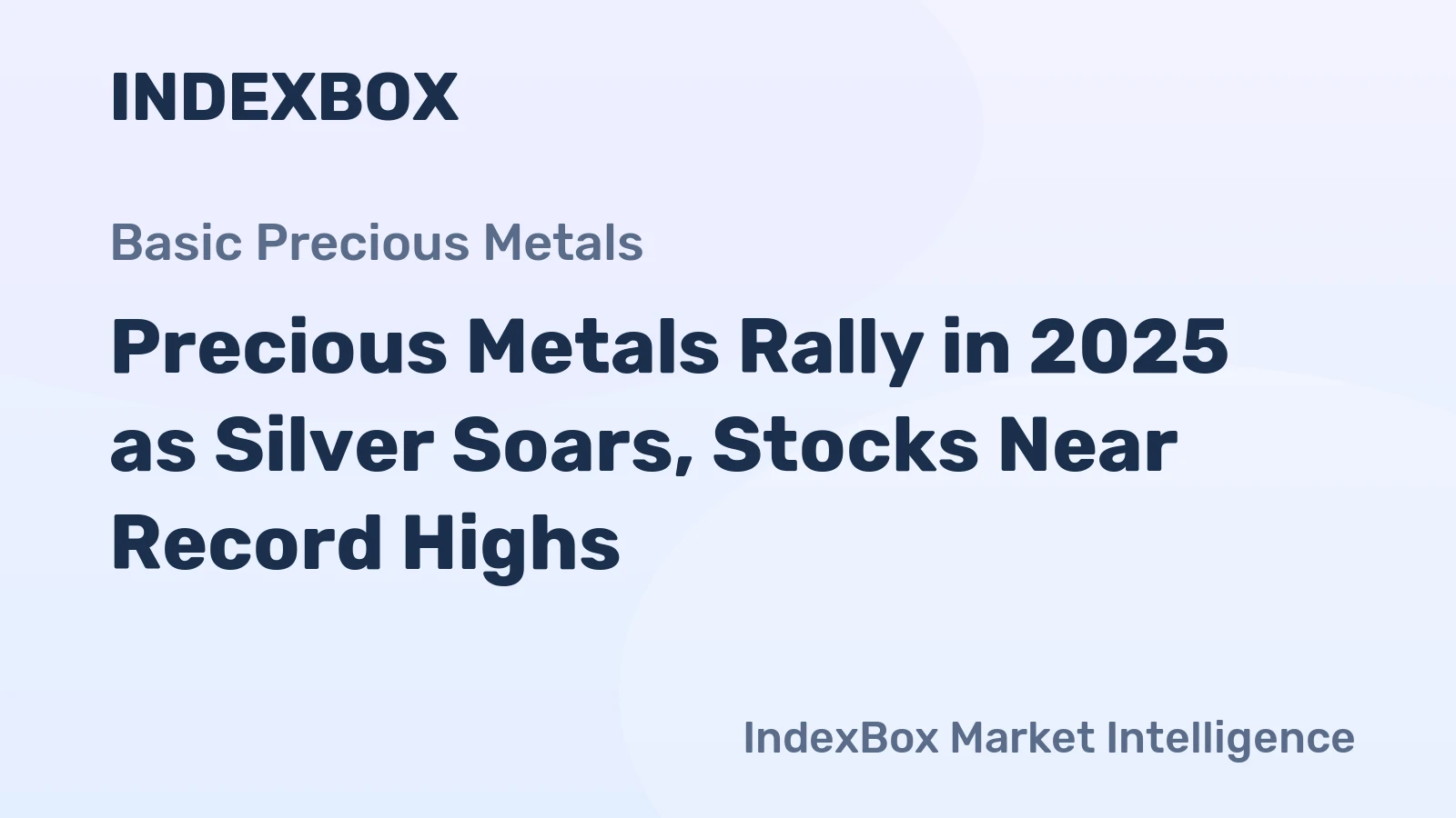 Precious Metals Rally in 2025 as Silver Soars, Stocks Near Record Highs