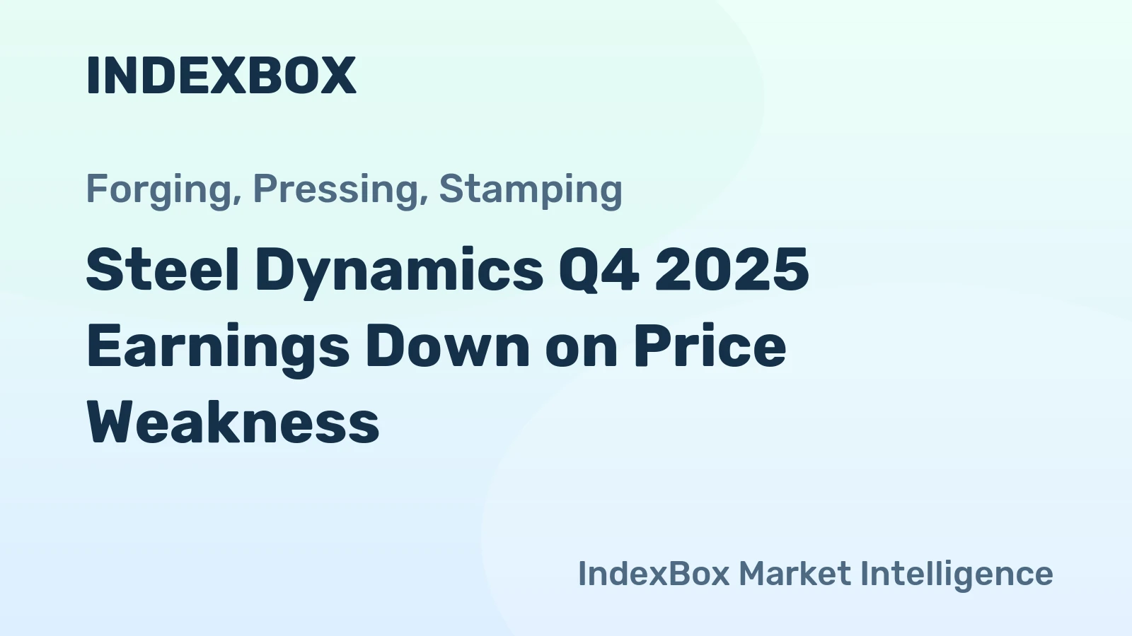Steel Dynamics Q4 2025 Earnings Down on Price Weakness