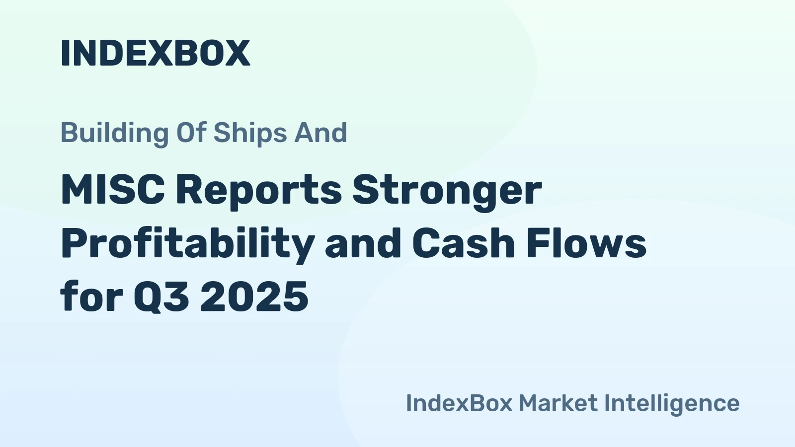 MISC Reports Stronger Profitability and Cash Flows for Q3 2025
