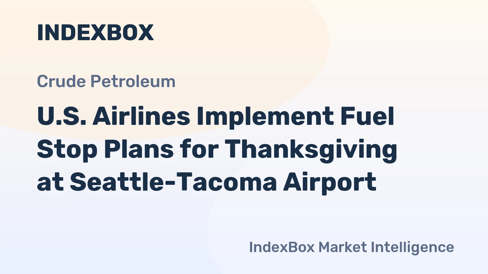 U.S. Airlines Implement Fuel Stop Plans for Thanksgiving at Seattle-Tacoma Airport