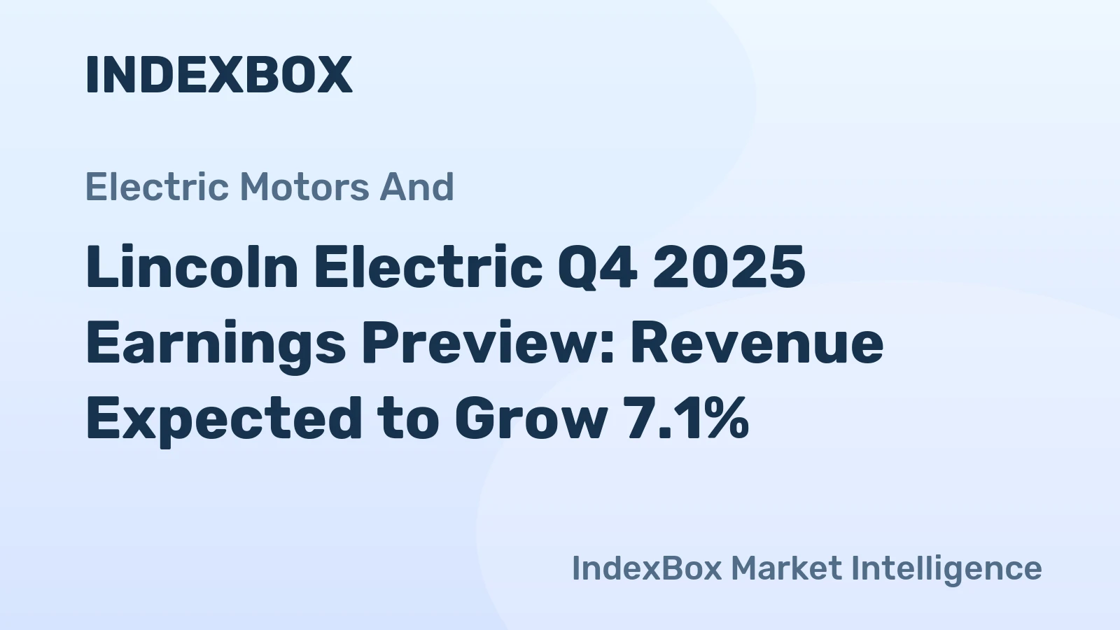 Lincoln Electric Q4 2025 Earnings Preview: Revenue Expected to Grow 7.1%
