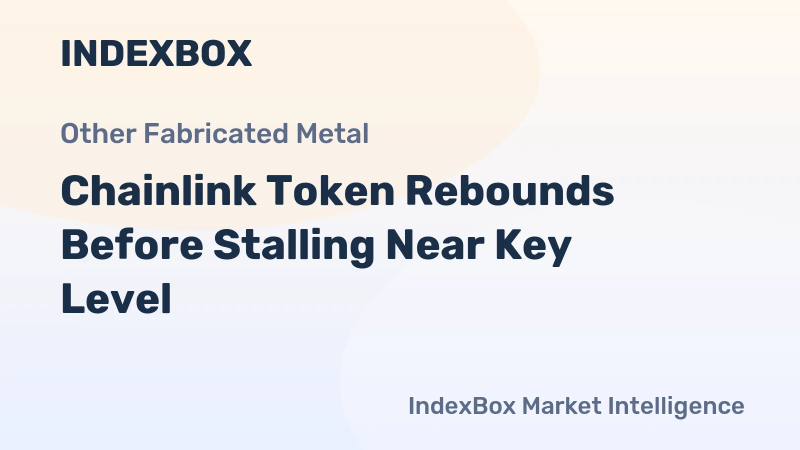 Chainlink Token Rebounds Before Stalling Near Key Level