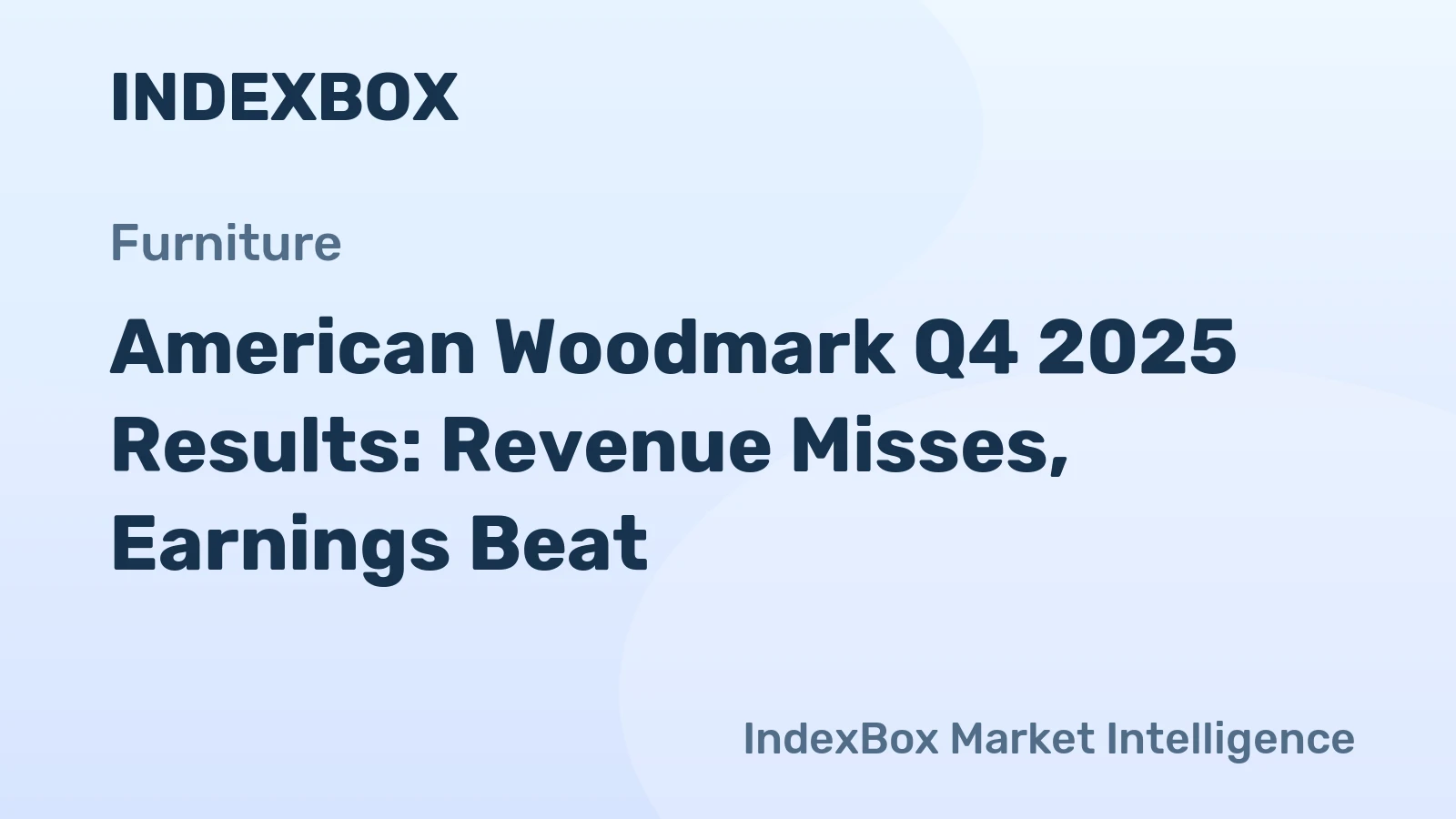 American Woodmark Q4 2025 Results: Revenue Misses, Earnings Beat