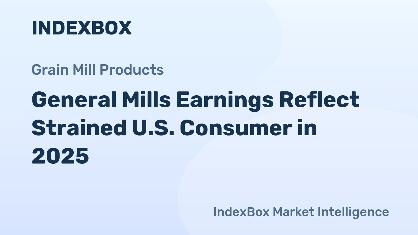 General Mills Earnings Reflect Strained U.S. Consumer in 2025