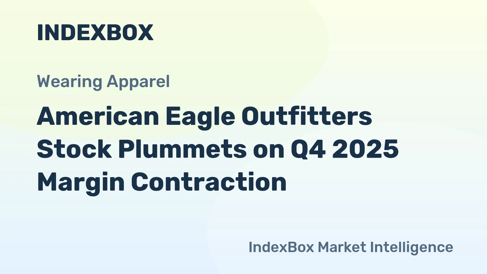 American Eagle Outfitters Stock Plummets on Q4 2025 Margin Contraction