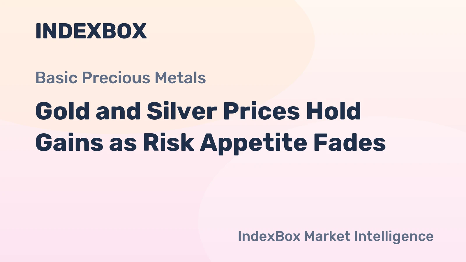 Gold and Silver Prices Hold Gains as Risk Appetite Fades