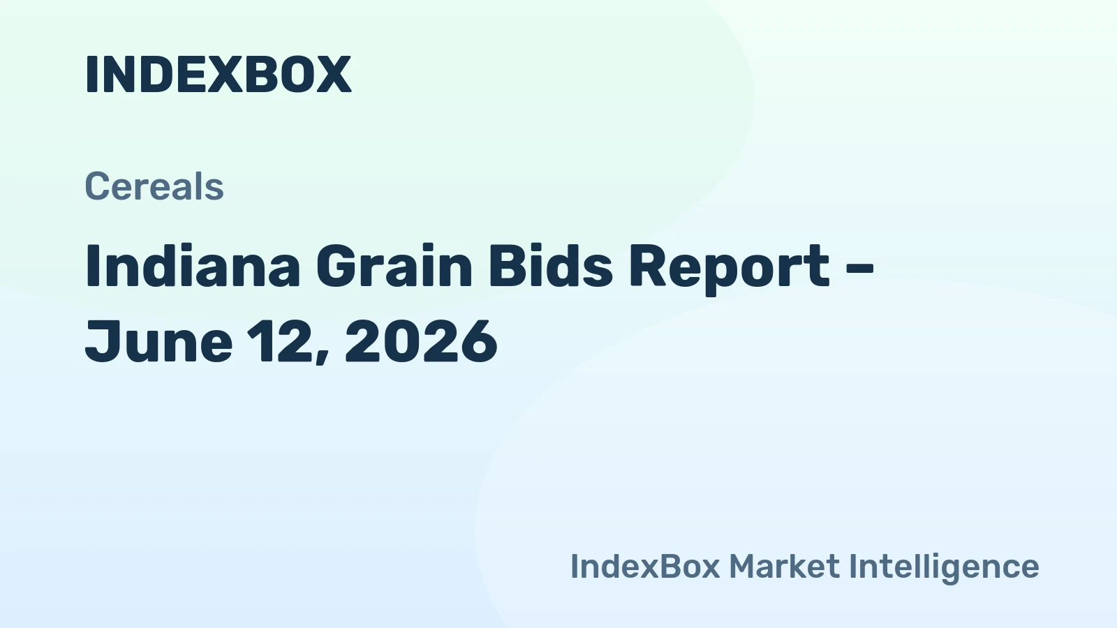 Indiana Grain Bids Report – June 12, 2026