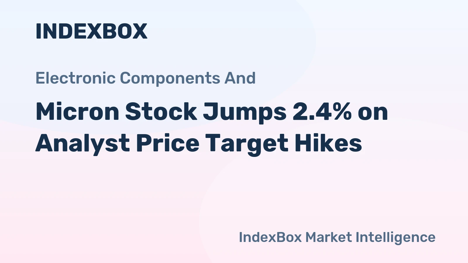 Micron Stock Jumps 2.4% on Analyst Price Target Hikes