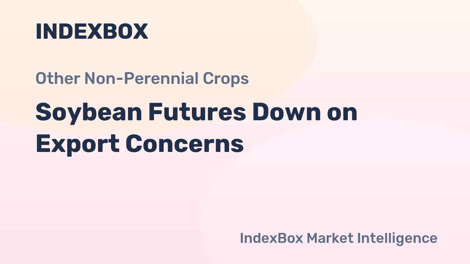 Soybean Futures Down on Export Concerns