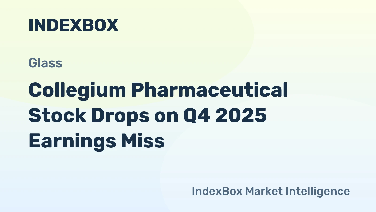 Collegium Pharmaceutical Stock Drops on Q4 2025 Earnings Miss