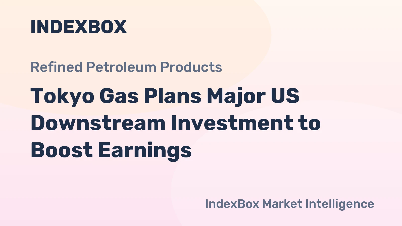 Tokyo Gas Plans Major US Downstream Investment to Boost Earnings