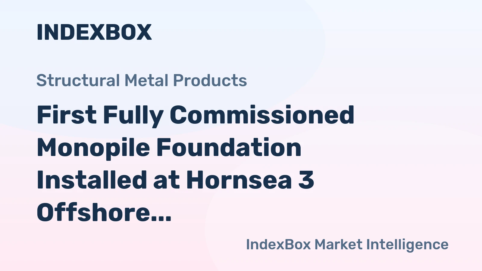 First Fully Commissioned Monopile Foundation Installed at Hornsea 3 Offshore Wind Farm