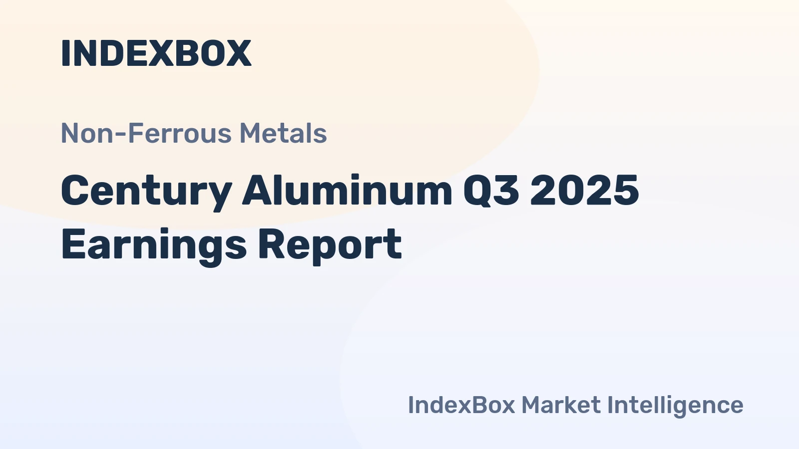Century Aluminum Q3 2025 Earnings Report