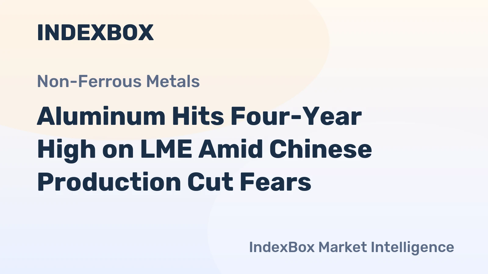 Aluminum Hits Four-Year High on LME Amid Chinese Production Cut Fears