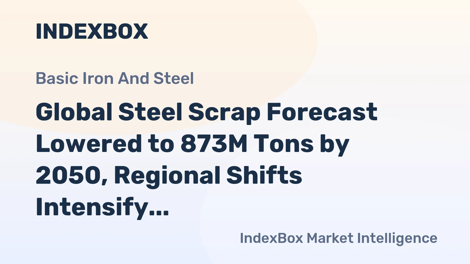 Global Steel Scrap Forecast Lowered to 873M Tons by 2050, Regional Shifts Intensify