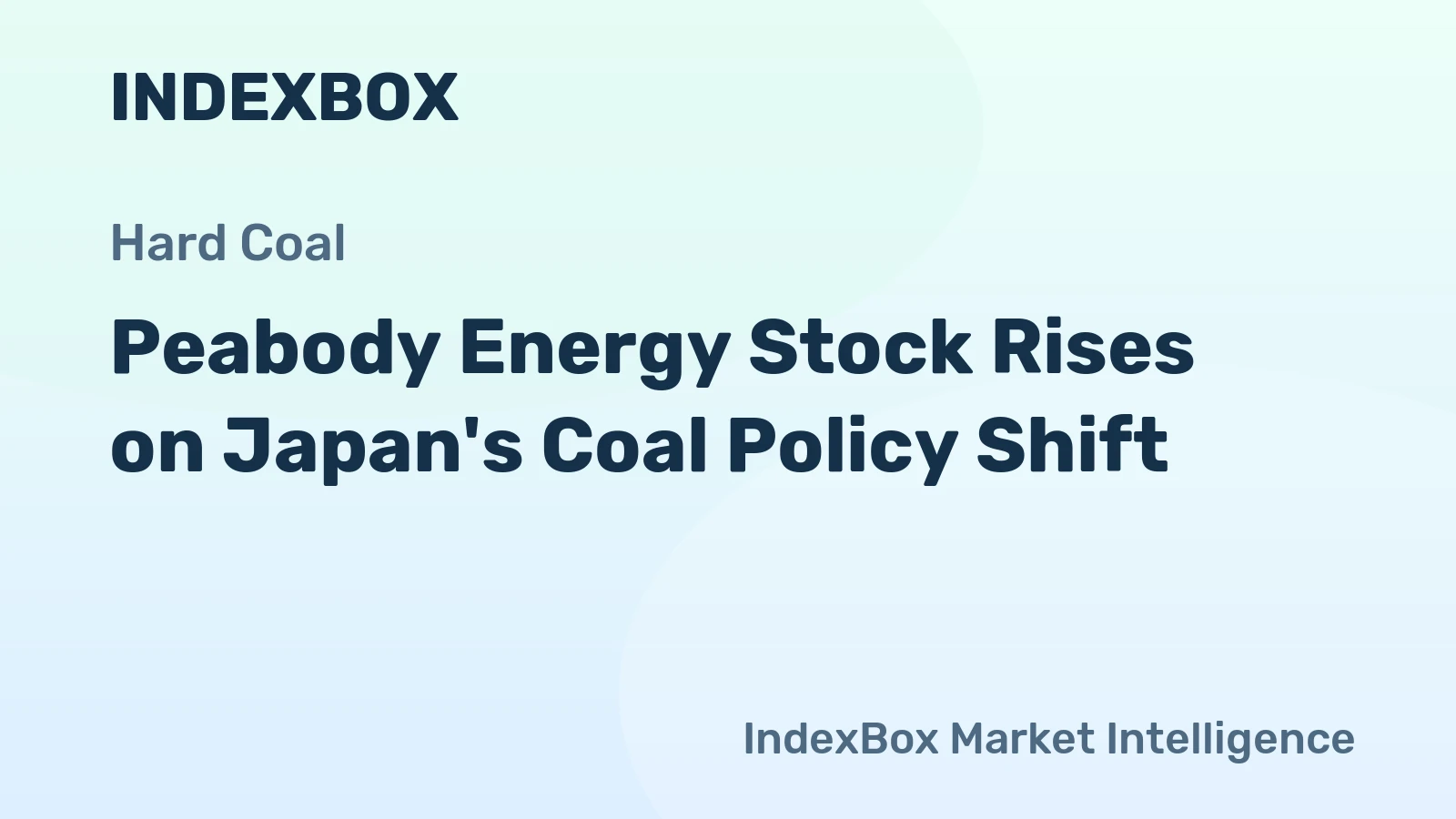 Peabody Energy Stock Rises on Japan's Coal Policy Shift