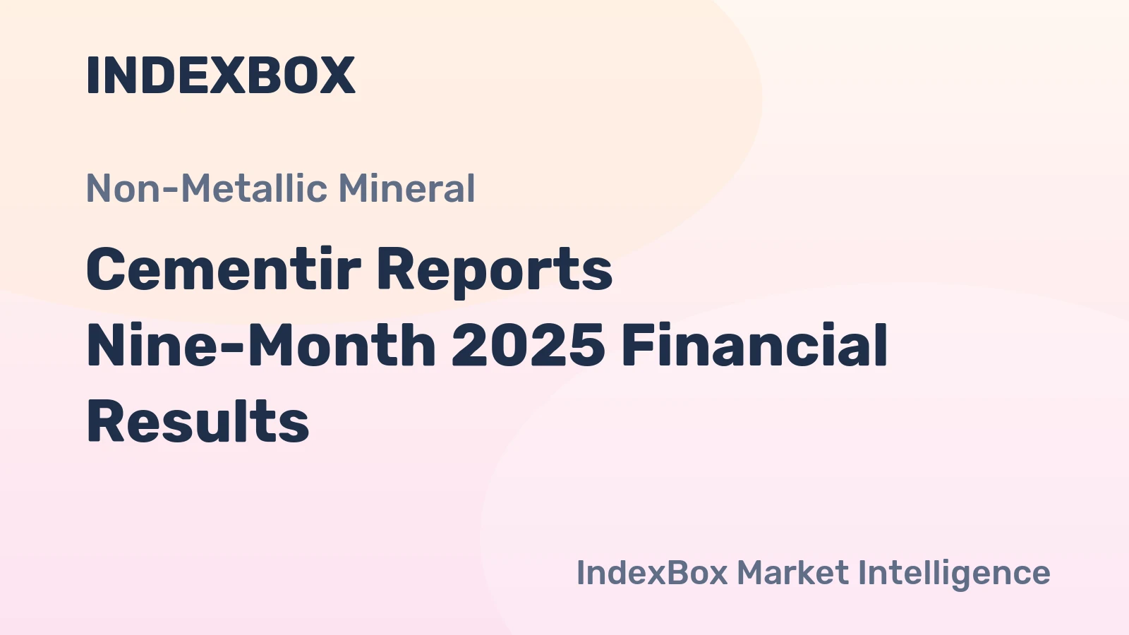 Cementir Reports Nine-Month 2025 Financial Results