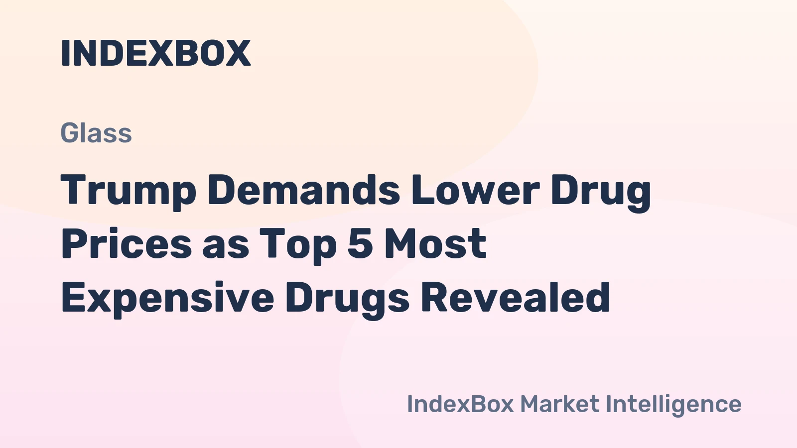 Trump Demands Lower Drug Prices as Top 5 Most Expensive Drugs Revealed