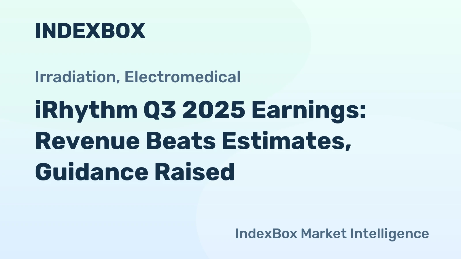 iRhythm Q3 2025 Earnings: Revenue Beats Estimates, Guidance Raised