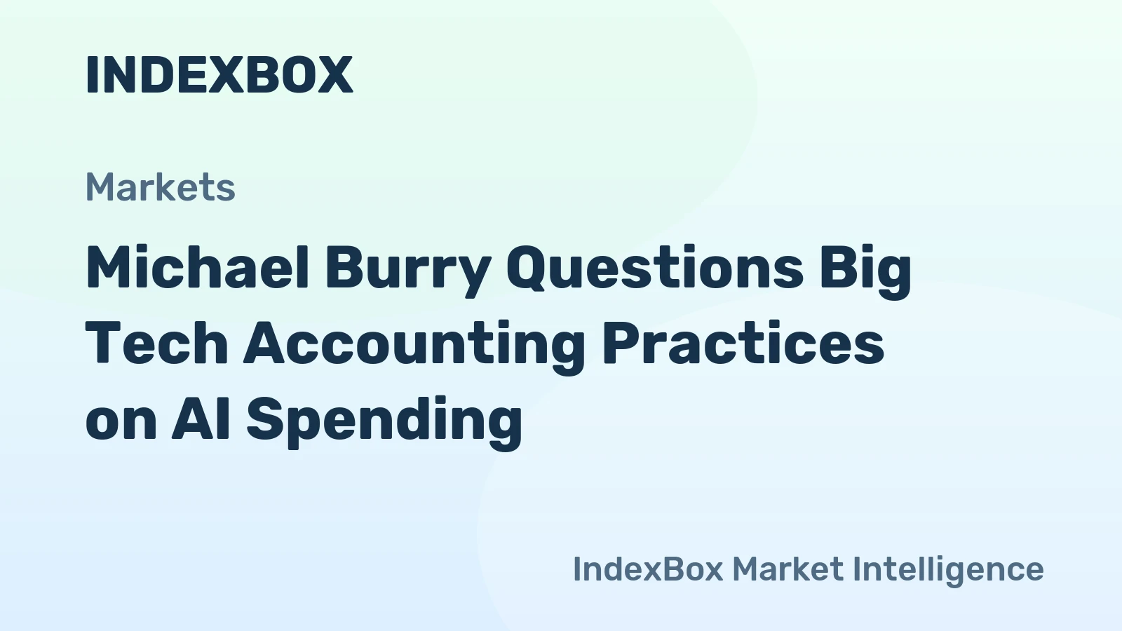 Michael Burry Questions Big Tech Accounting Practices on AI Spending