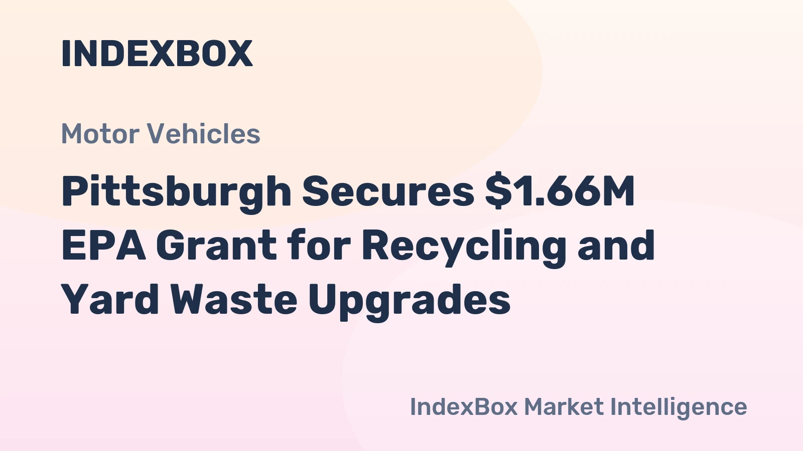 Pittsburgh Secures $1.66M EPA Grant for Recycling and Yard Waste Upgrades