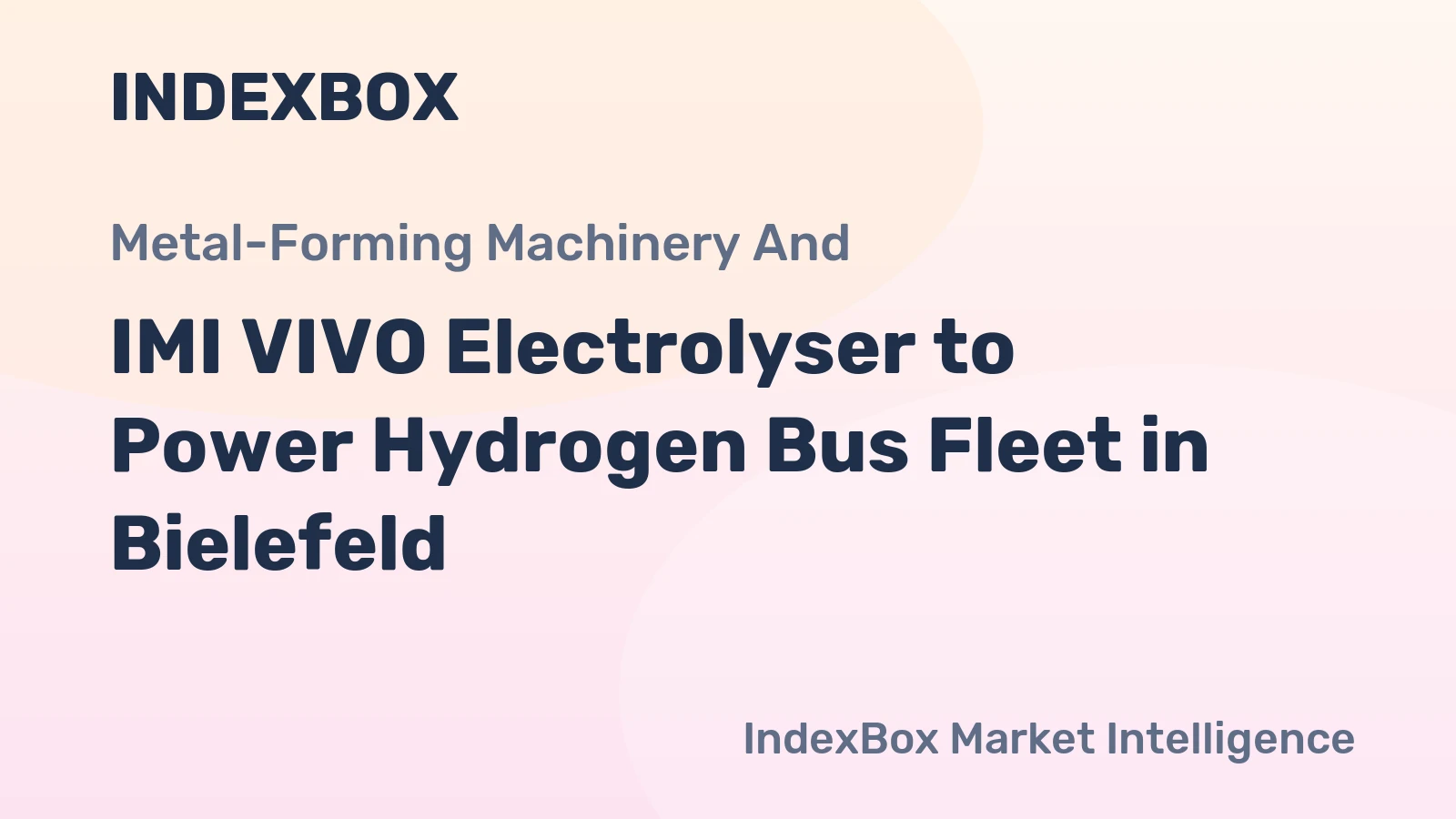 IMI VIVO Electrolyser to Power Hydrogen Bus Fleet in Bielefeld