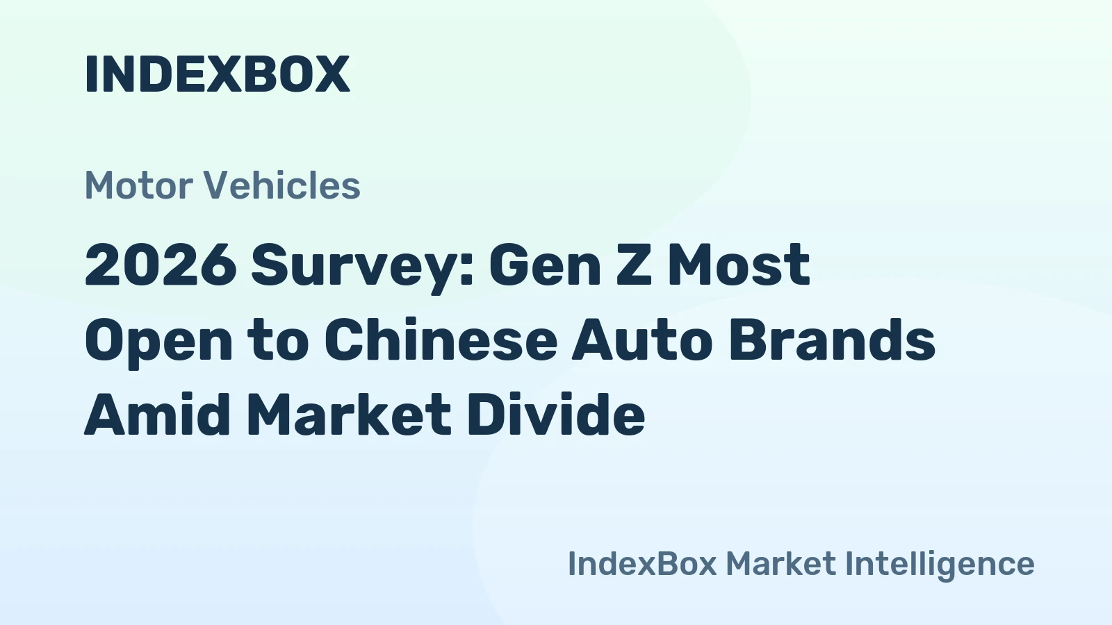 2026 Survey: Gen Z Most Open to Chinese Auto Brands Amid Market Divide