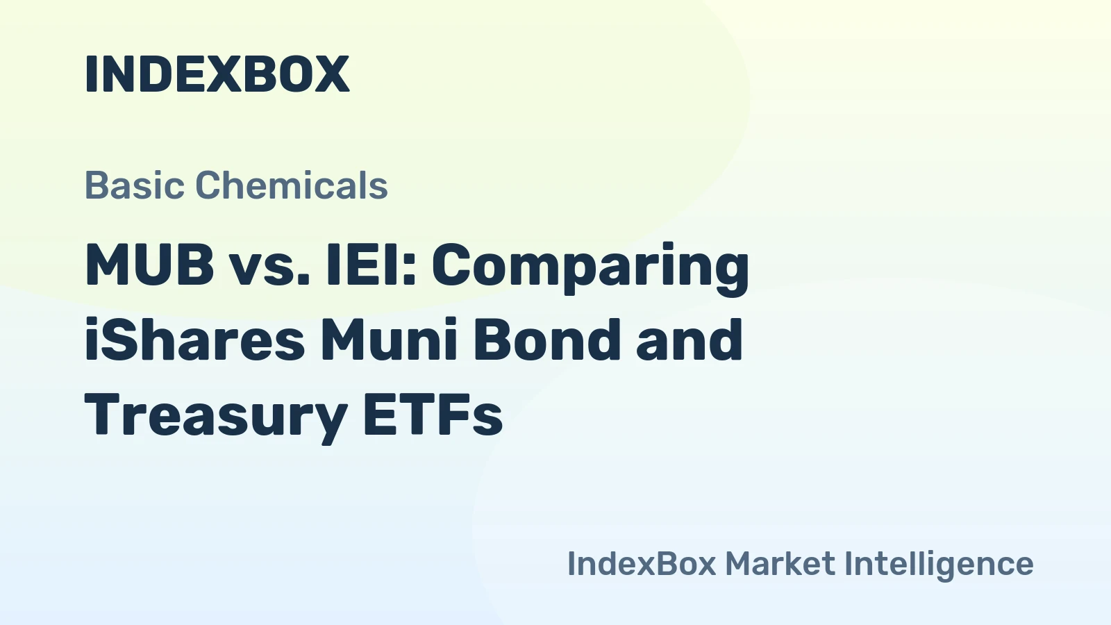 MUB vs. IEI: Comparing iShares Muni Bond and Treasury ETFs