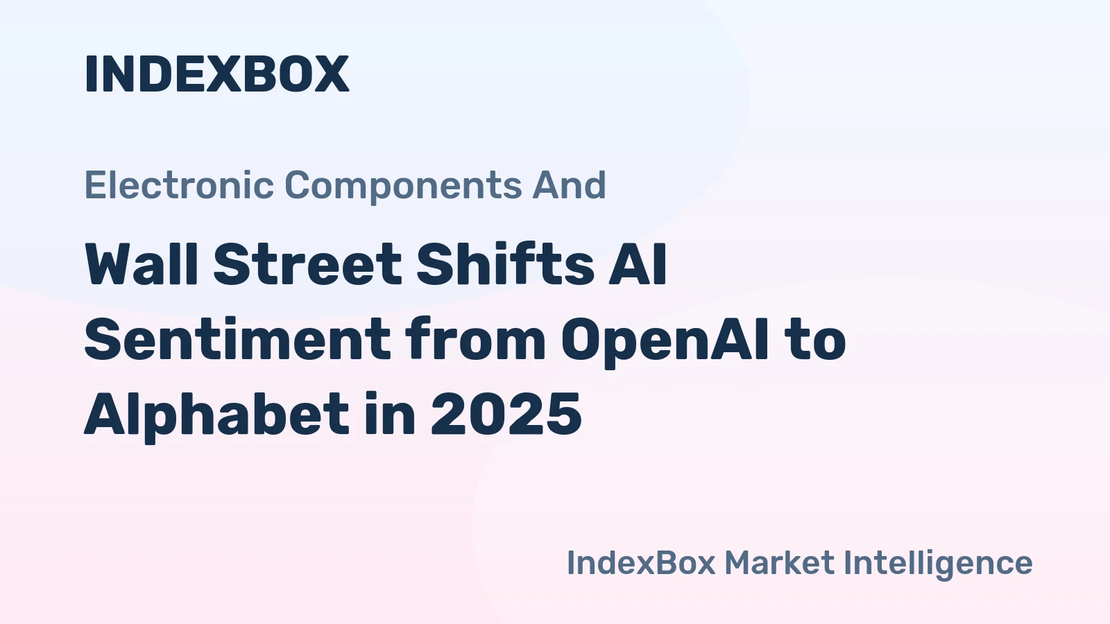 Wall Street Shifts AI Sentiment from OpenAI to Alphabet in 2025