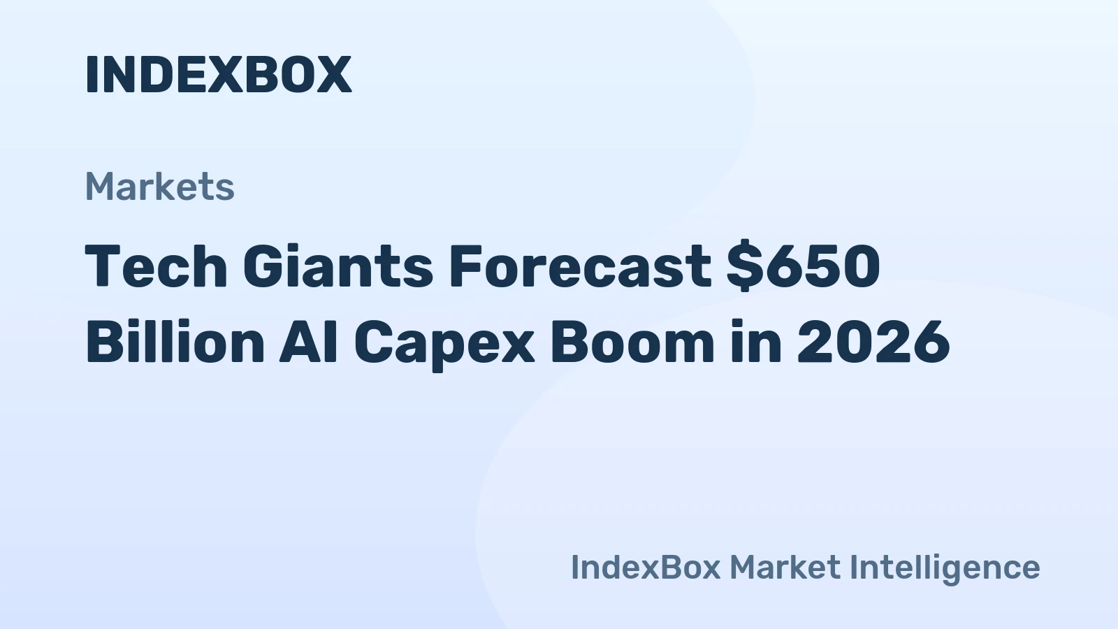 Tech Giants Forecast $650 Billion AI Capex Boom in 2026