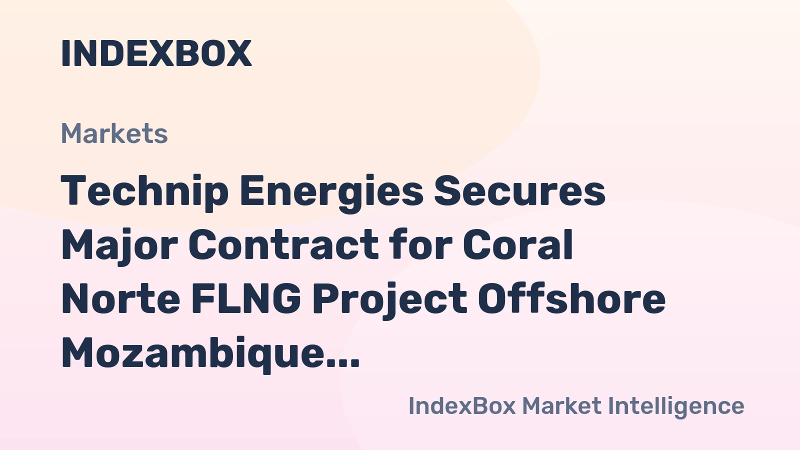 Technip Energies Secures Major Contract for Coral Norte FLNG Project Offshore Mozambique