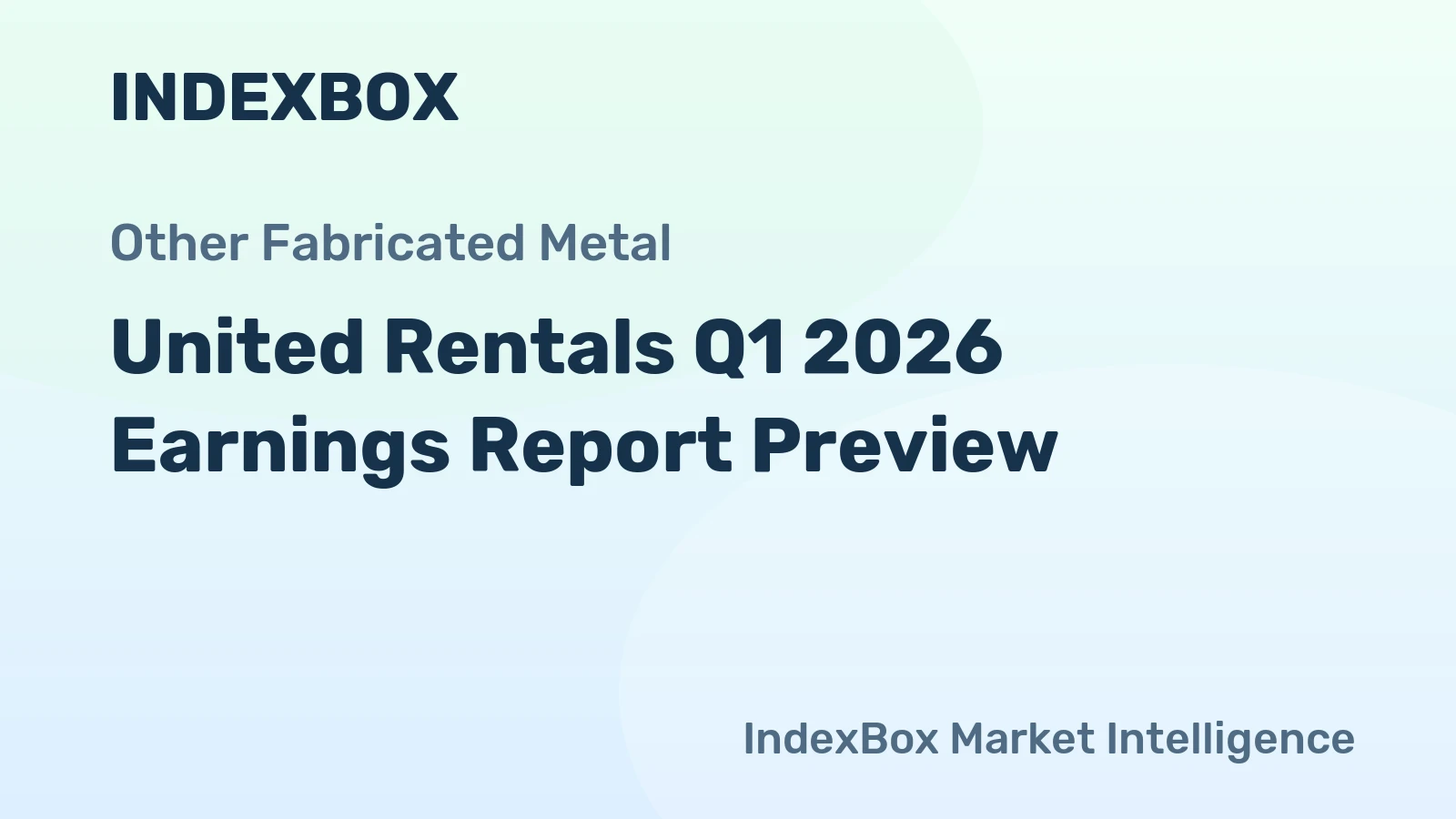 United Rentals Q1 2026 Earnings Report Preview