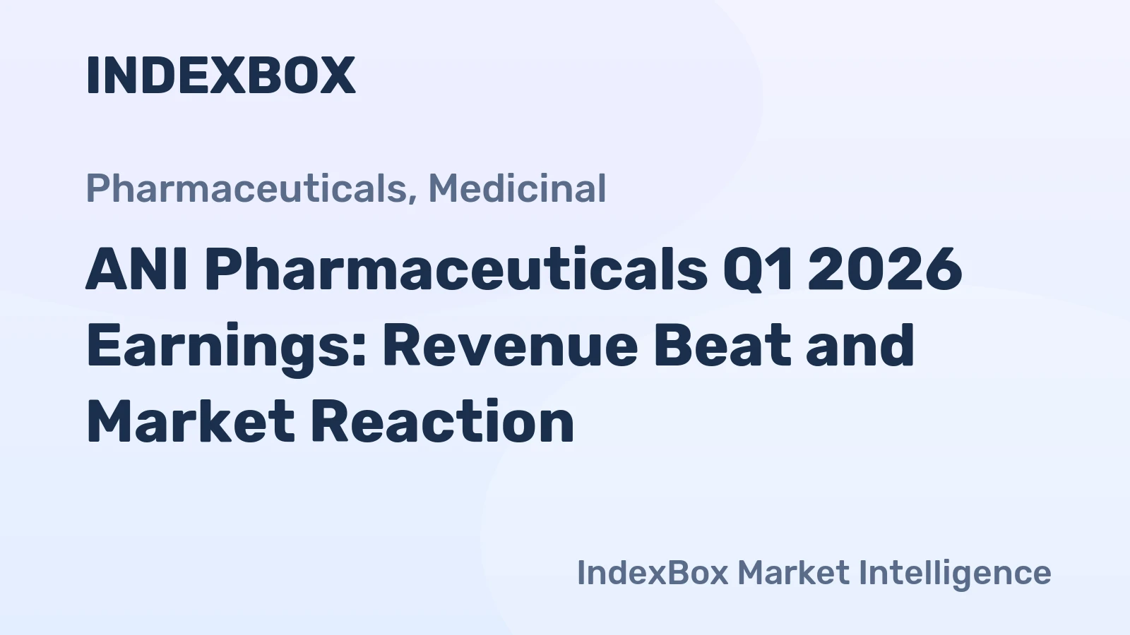 ANI Pharmaceuticals Q1 2026 Earnings: Revenue Beat and Market Reaction