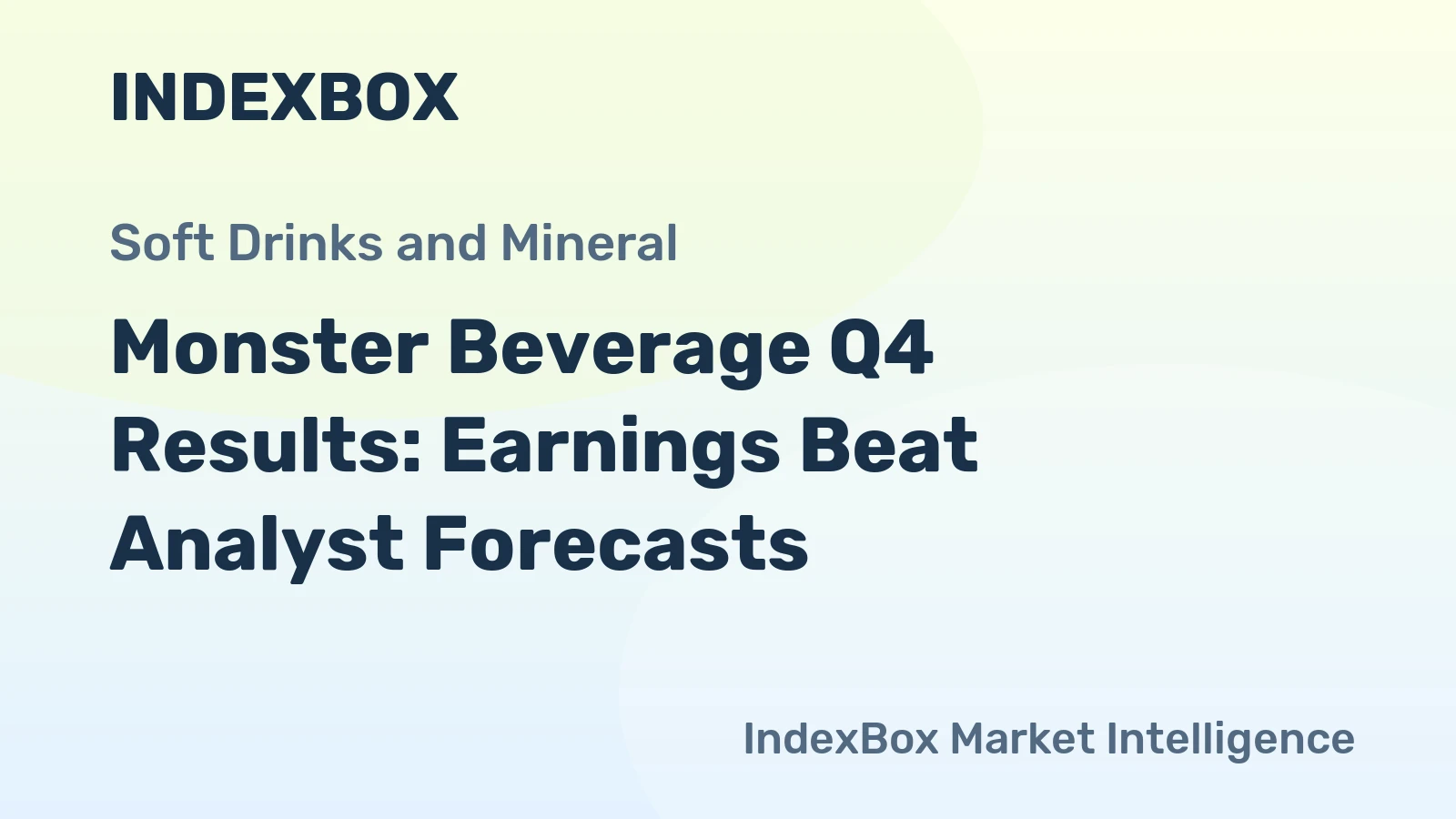 Monster Beverage Q4 Results: Earnings Beat Analyst Forecasts