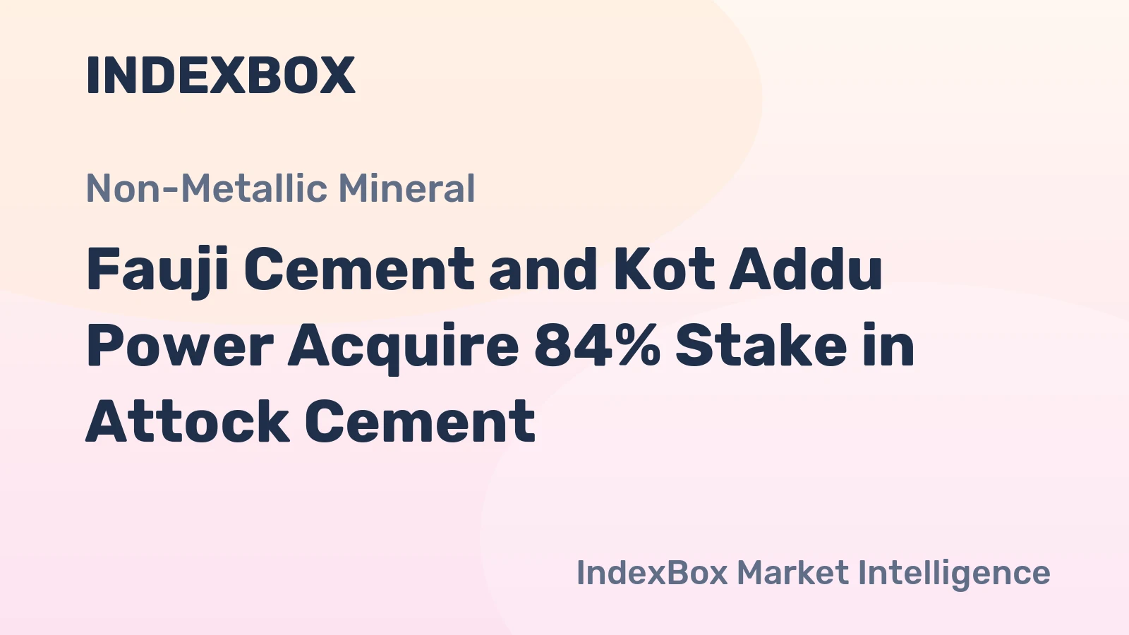 Fauji Cement and Kot Addu Power Acquire 84% Stake in Attock Cement