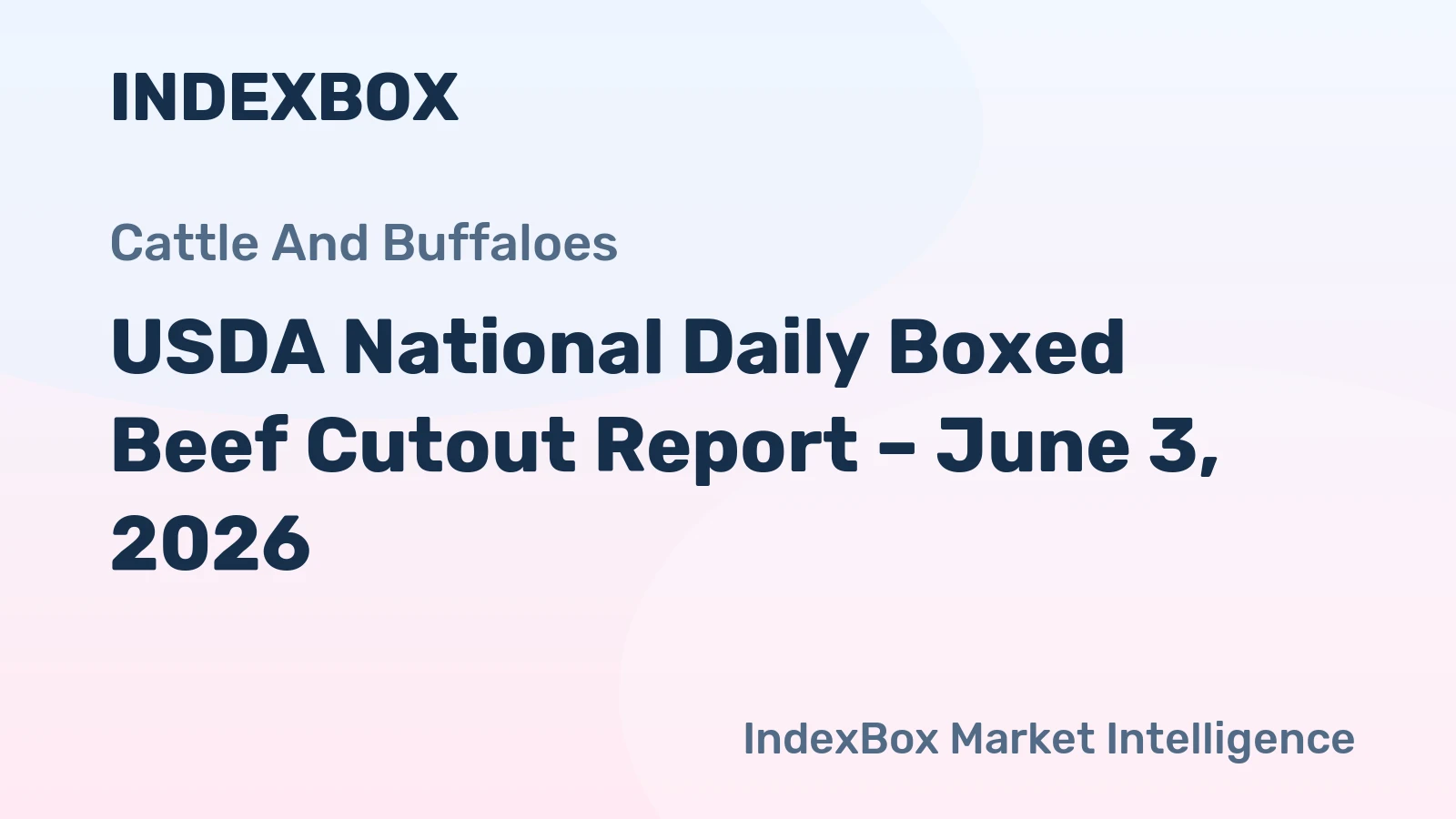 USDA National Daily Boxed Beef Cutout Report – June 3, 2026