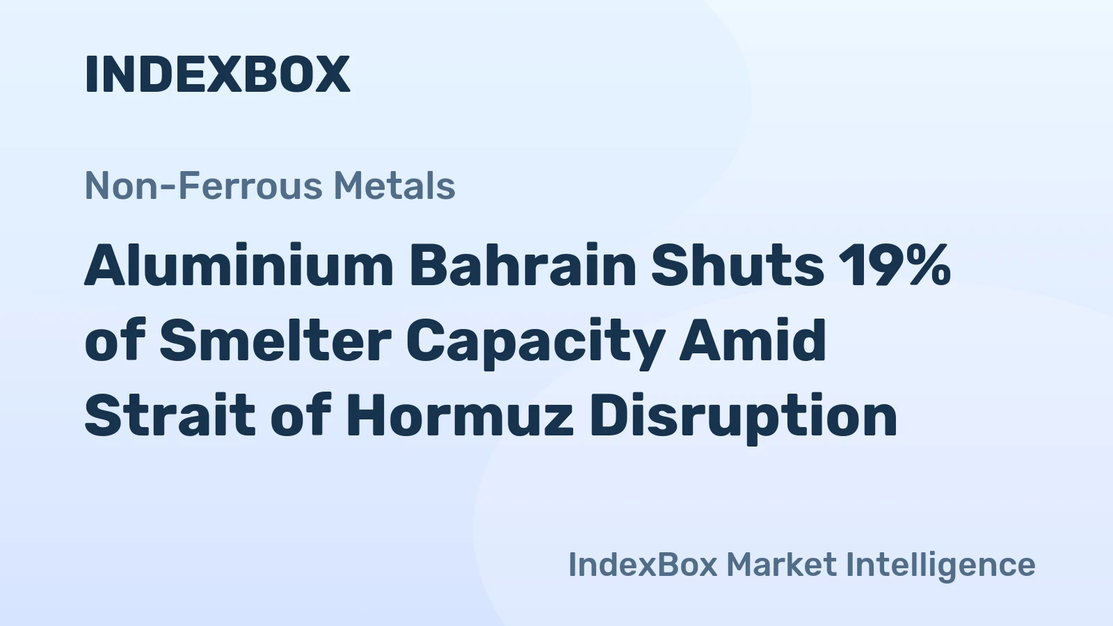 Aluminium Bahrain Shuts 19% of Smelter Capacity Amid Strait of Hormuz Disruption