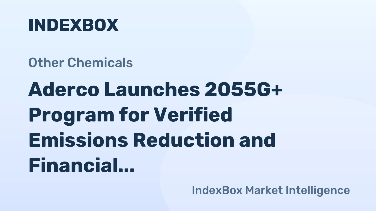 Aderco Launches 2055G+ Program for Verified Emissions Reduction and Financial Returns