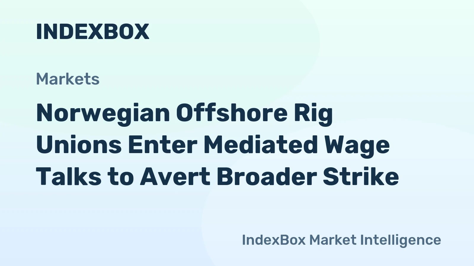 Norwegian Offshore Rig Unions Enter Mediated Wage Talks to Avert Broader Strike